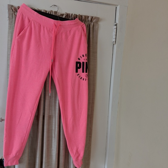 PINK Victoria's Secret | Pants & Jumpsuits | Pink Logo Sweatpants ...